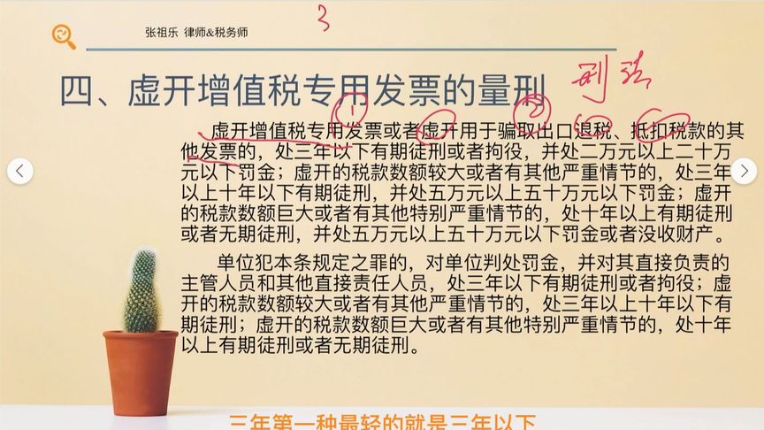 虚开增值税专用发票的定罪处罚