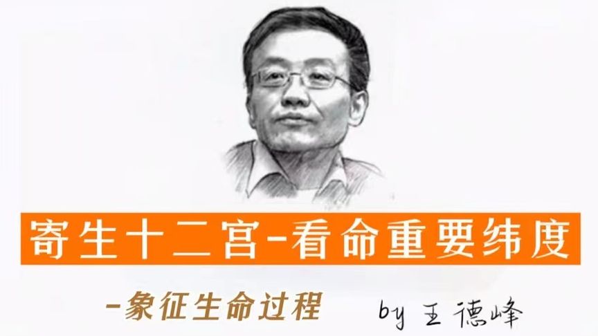 王德峰说《命理学》18:寄生十二宫-看命重要维度