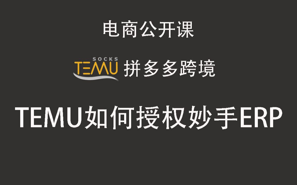 TEMU如何授权ERP