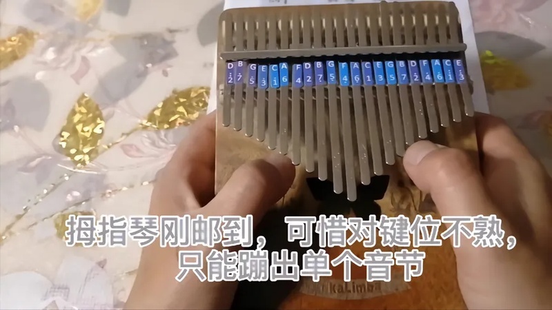 刚邮到的拇指琴,先蹦一段曲