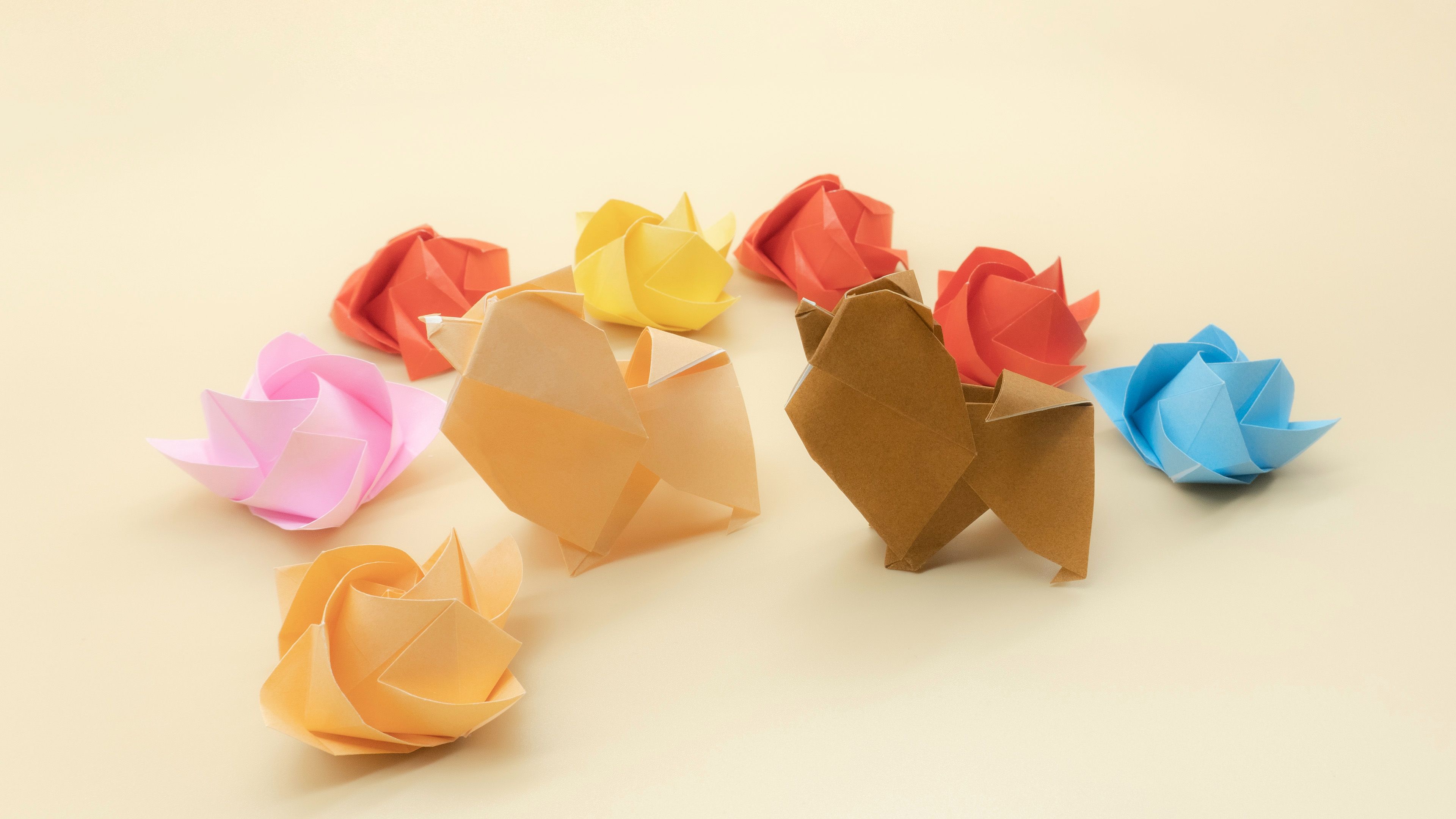 【折纸-教程】情人节后做快乐小狗,来折一只博美犬吧