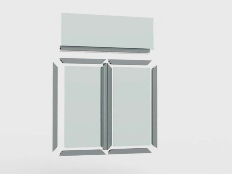 隔热门窗组装动画