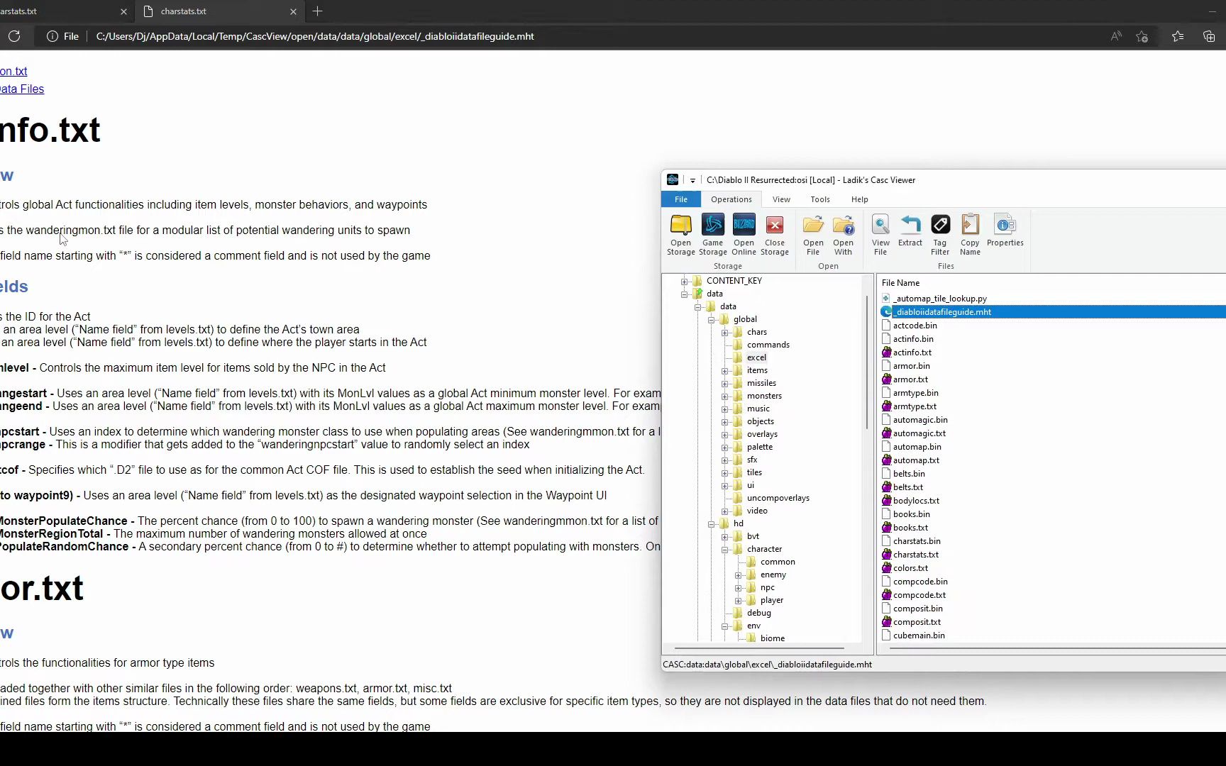 暗黑2重制版MOD制作指南-第10集(深入了解TXT文件)