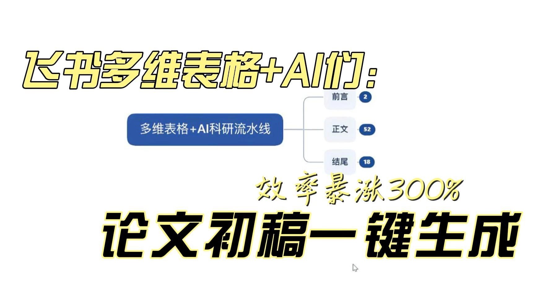 飞书多维表格辅助SCI论文初稿一步生成