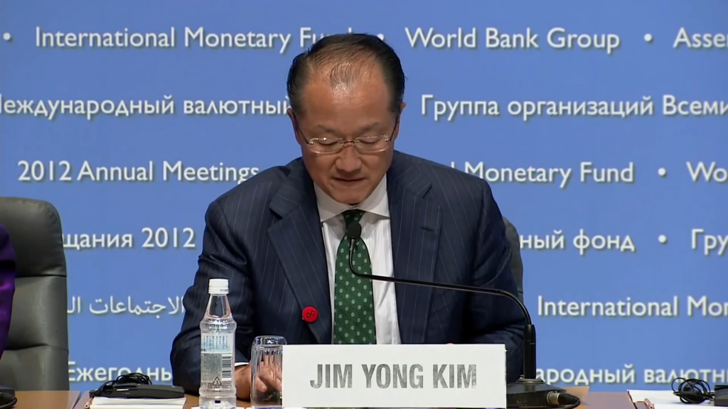 金墉(Jim Yong Kim)表示,世界银行在经济困境中的作用至关重要