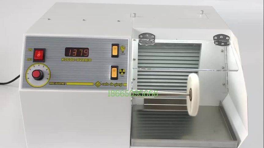 K3600珠宝首饰小型变频吸尘布轮抛光机台式单头可调速打磨机