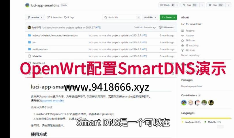 OpenWrt配置SmartDNS演示