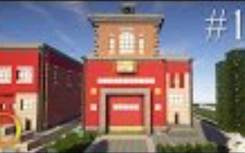 【我的世界】【Docentus】Minecraft建筑教程 - 如何造一栋消防局