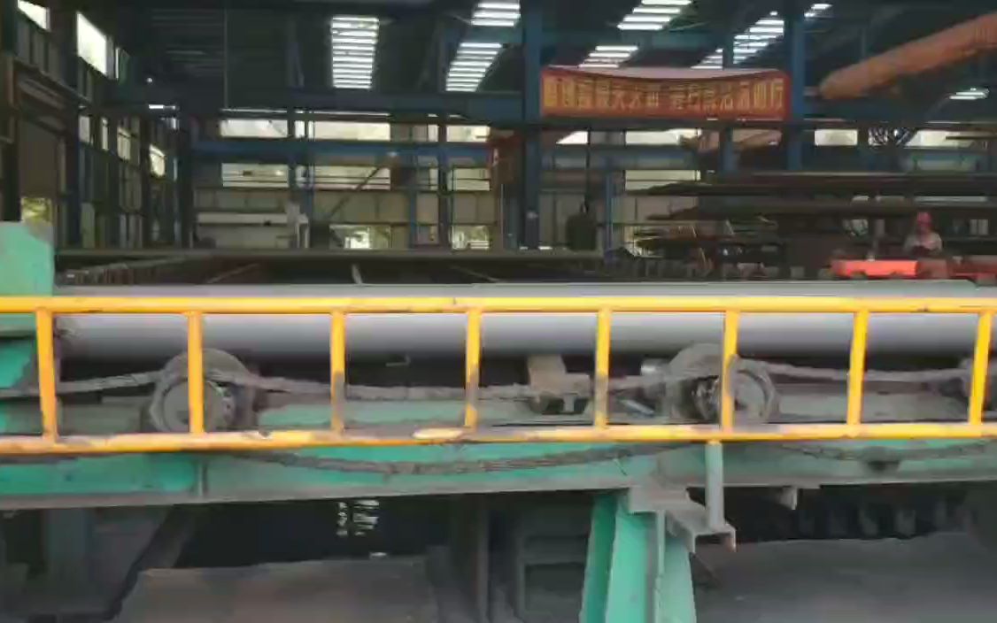 山东金万福钢材大口径热轧无缝钢管车间展示