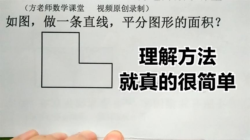 初中数学:怎么作一条直线,平分图形的面积?矩形的性质基础考题