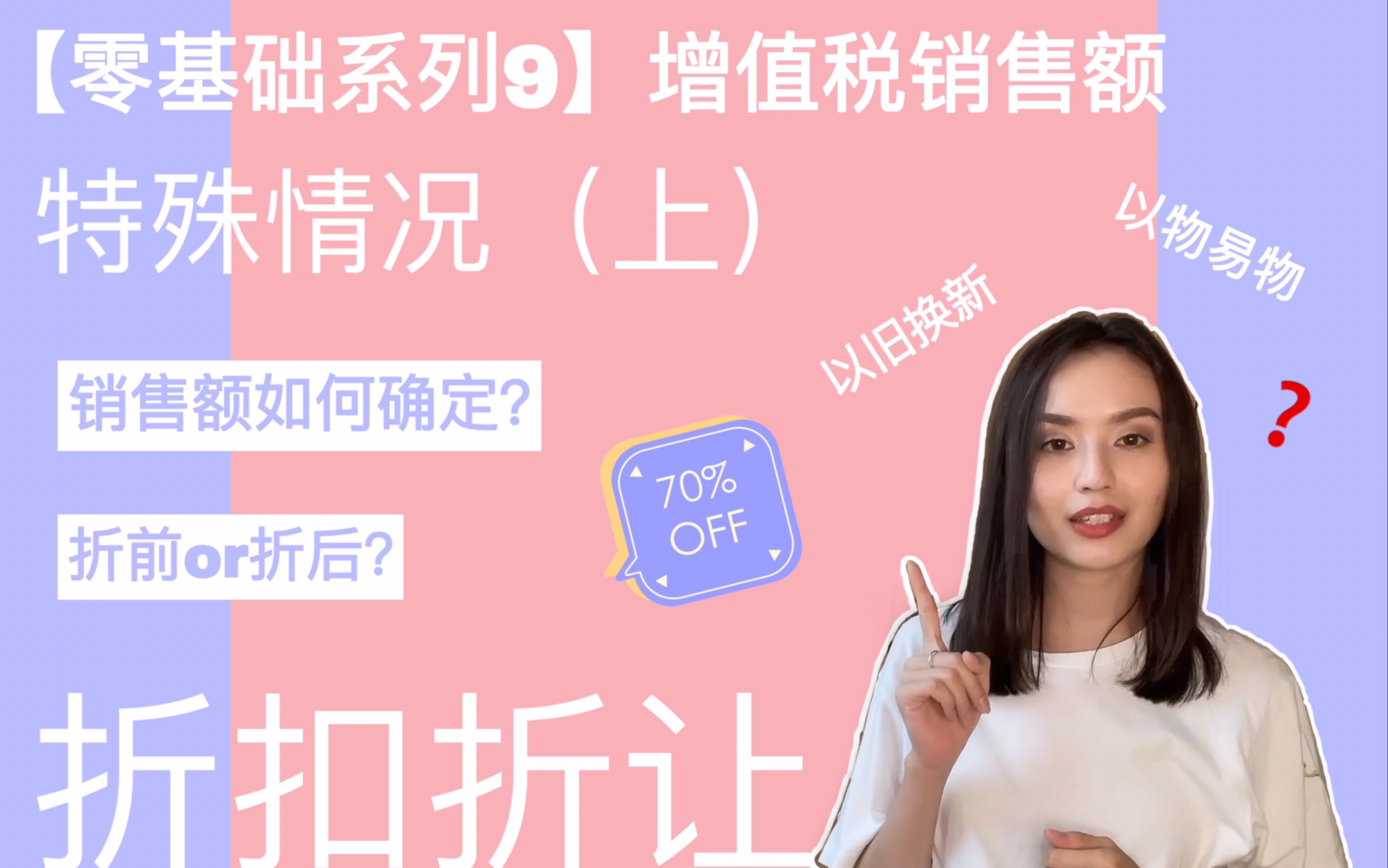 零基础系列9】增值税特殊事项销售额(上)—折扣折让怎么计算
