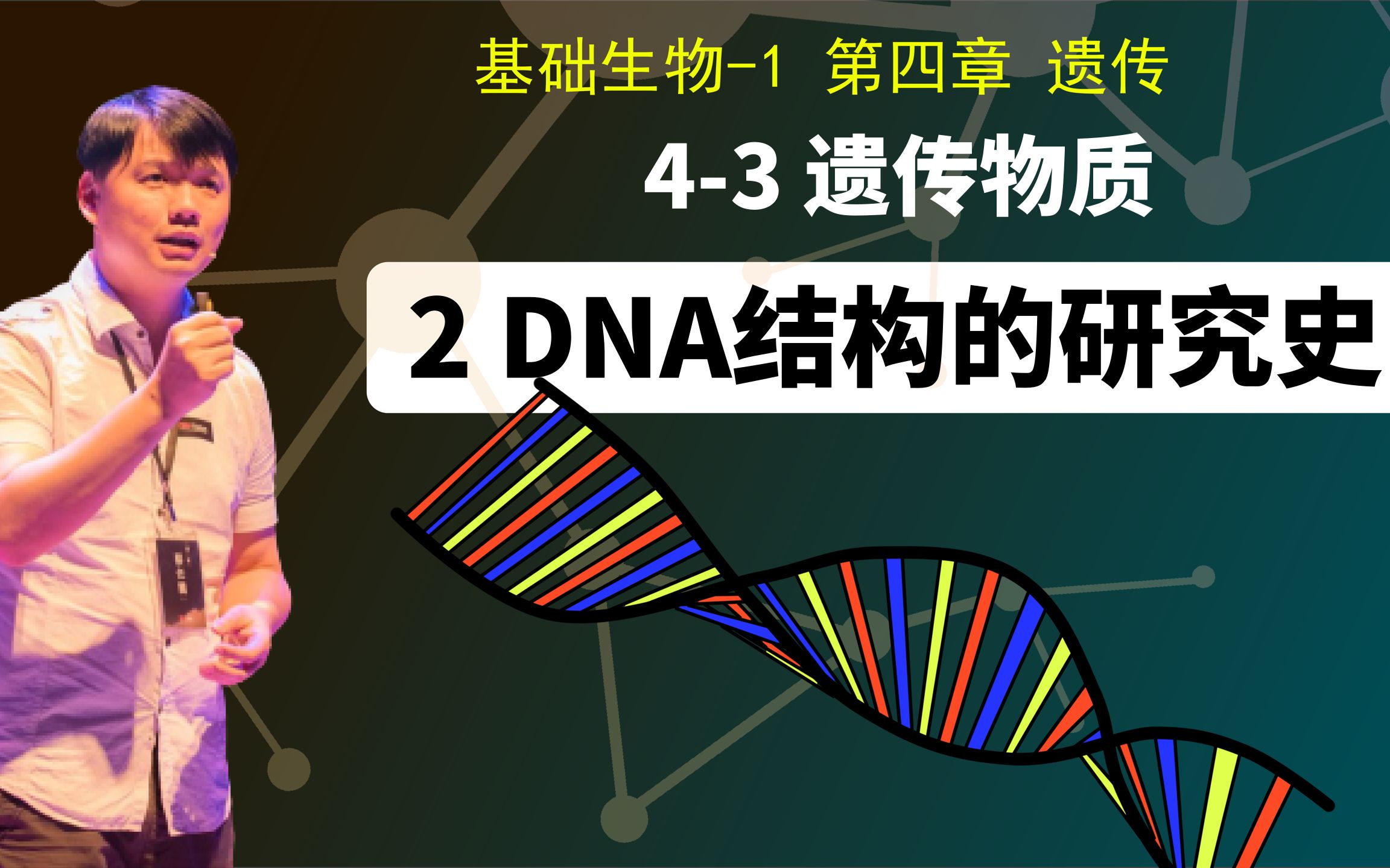 基础生物学4-3.2 DNA结构的研究史