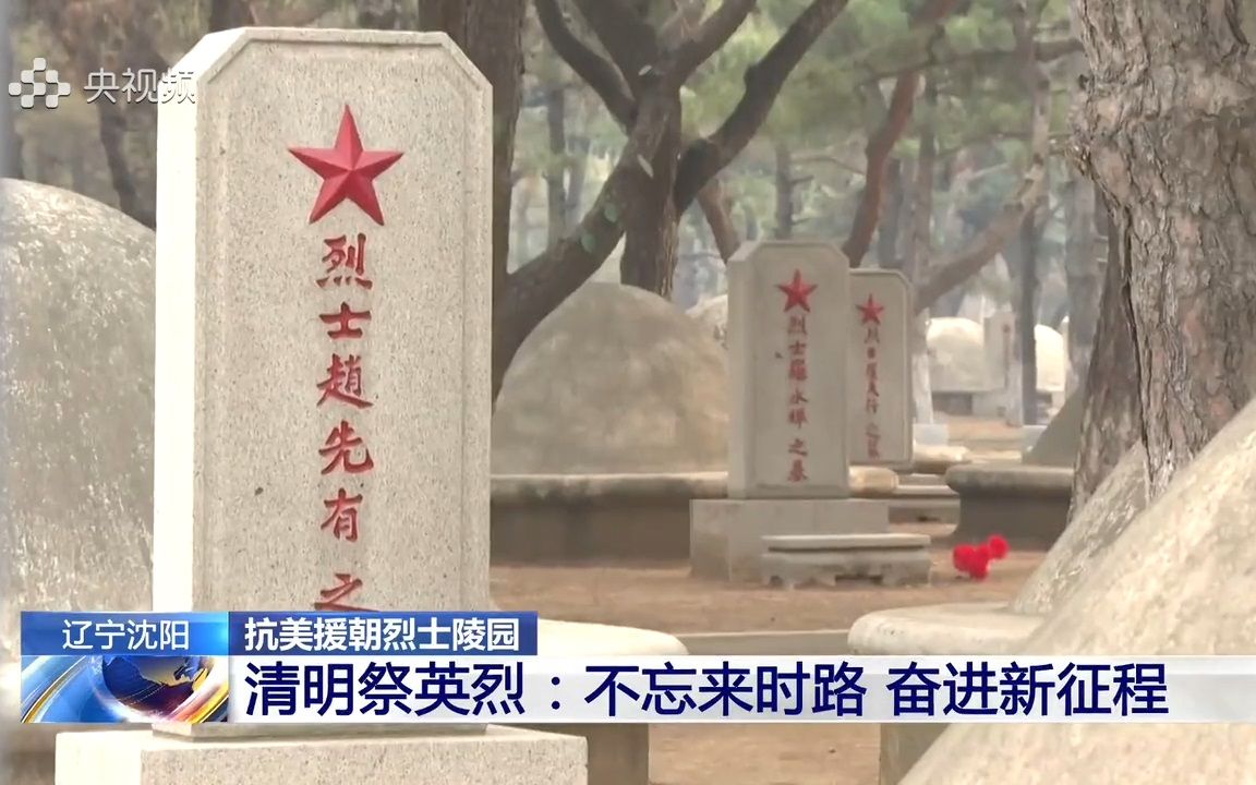 春风寄哀思_清明祭英烈_在抗美援朝烈士陵园缅怀先烈