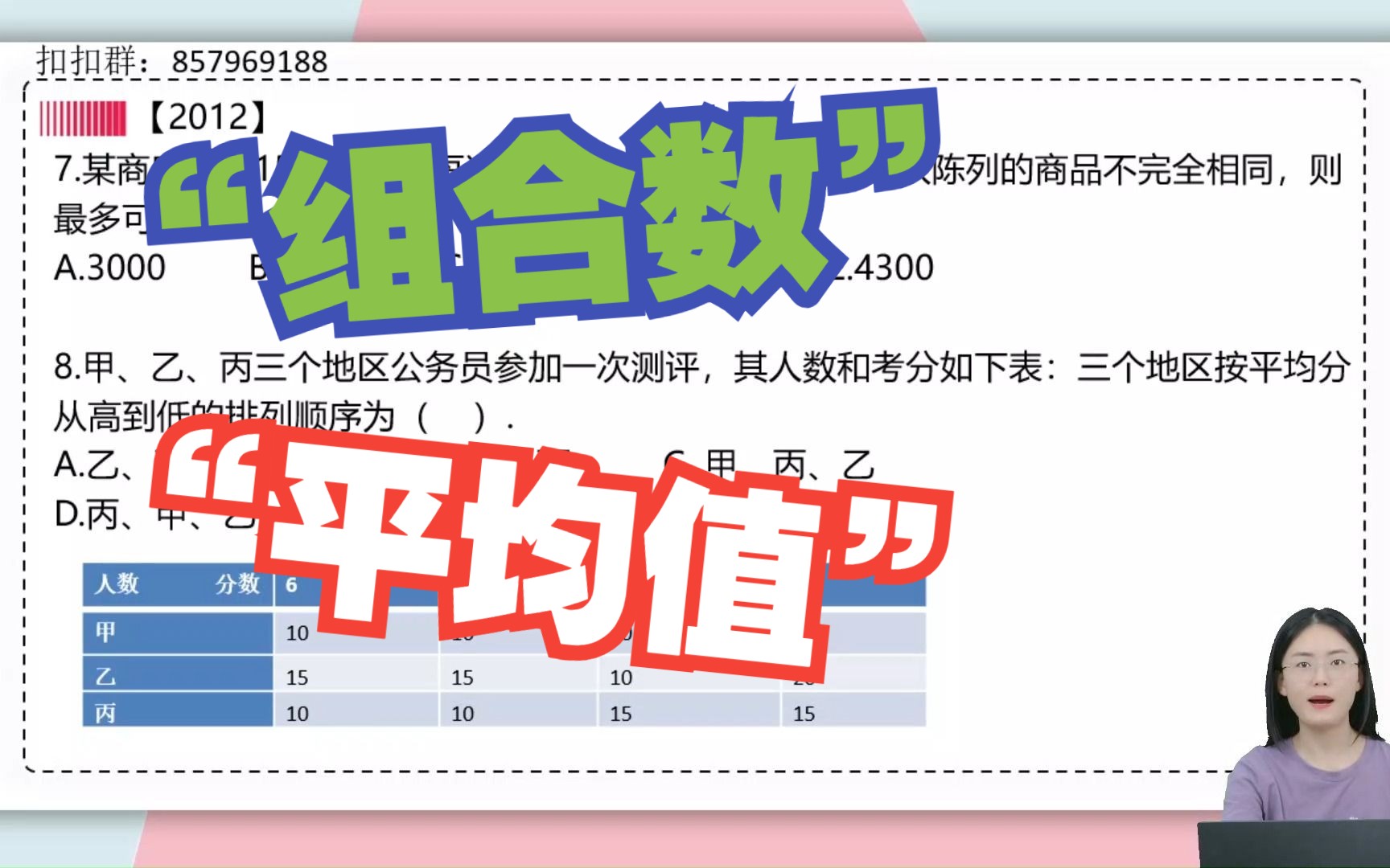 【管综数学每日一练】2012-7,8组合数的定义都能拿来考,你看出来了吗?