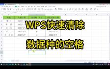 WPS快速清除数据种的空格-13