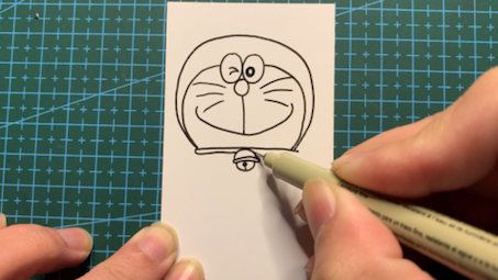 两分钟教你学会画哆啦A梦