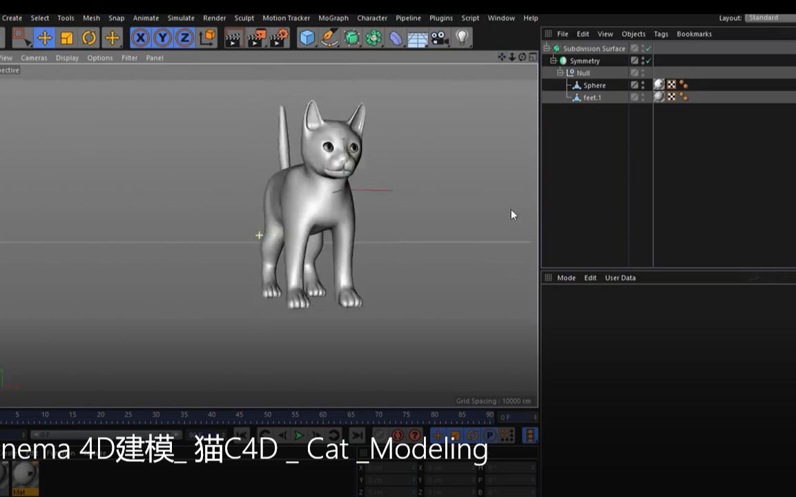 Cinema 4D建模_ 猫C4D _ Cat _Modeling