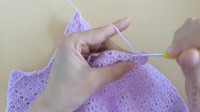 宝宝衣下摆花样编织,手工钩针编织毛线蓬蓬裙,钩织教程(四)