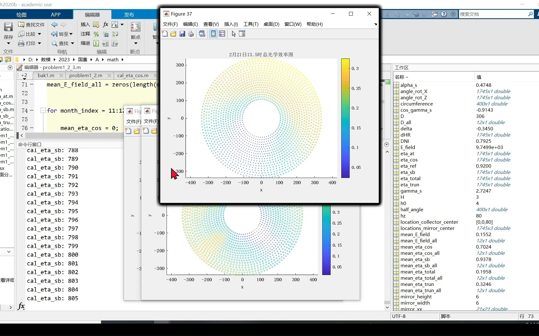 2023数学建模国赛A题第一问完整代码求解结果