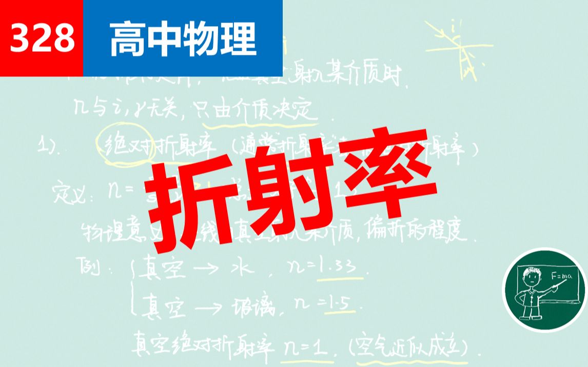 【高中物理】328折射率