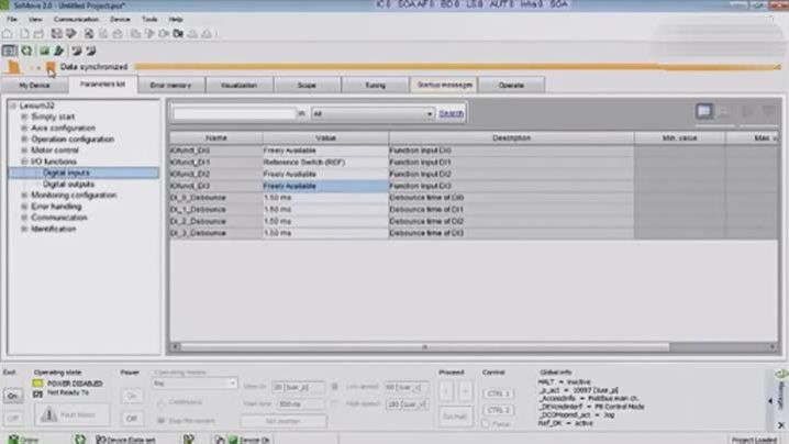 施耐德LXM32伺服使用somove 软件回到出厂设置,以及简单IO设置