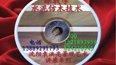 学水泥仿木和制作假山