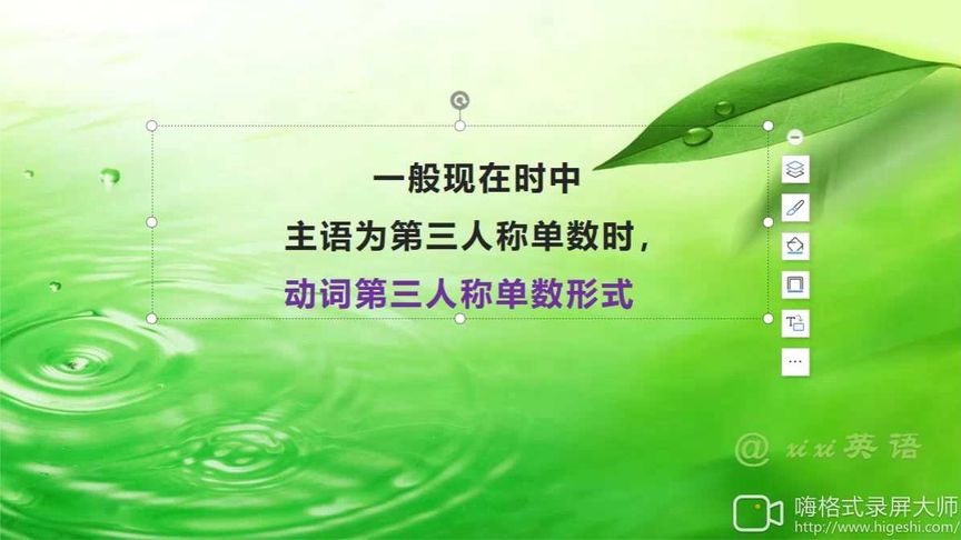 英语考点 一般现在时谓语动词第三人称变化规则