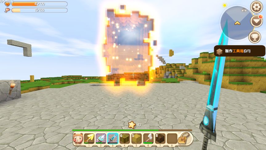 迷你世界生存:游戏45天终于完成传送门,却进入不了地狱,我哭了