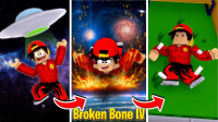 Roblox乐高小游戏小格解说 第二季 第335集 骨折模拟器:火山之巅坠落...