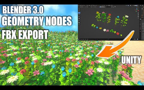 【中字】blender 几何节点案例:要网格划分的 Blender 几何节点并导出...