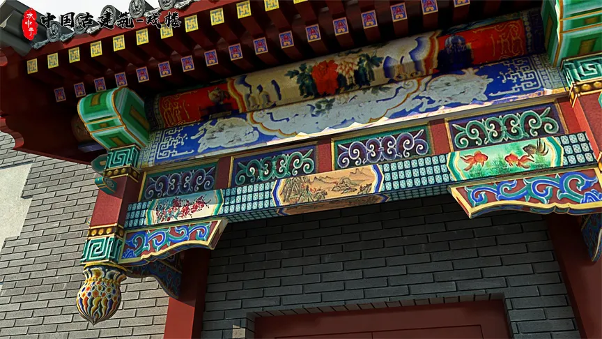 中国古建筑-戏楼,3d模型三维影视动画,一起感受传统古建之美