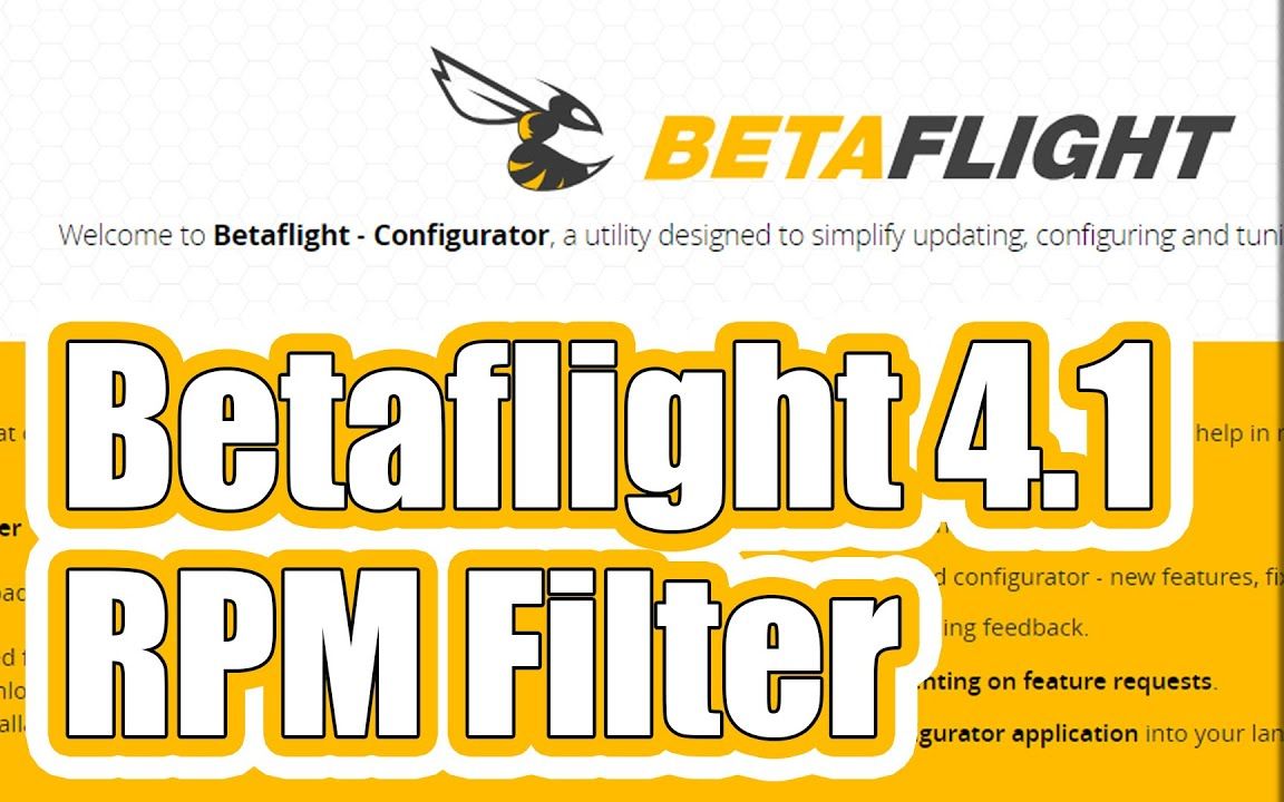 Betaflight 4.1 RPM Filter Setup | THE BEST BETAFLIGHT HAS EVER ...
