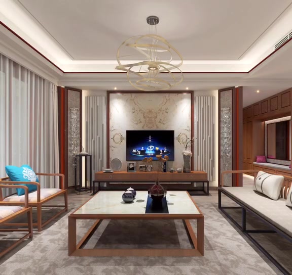 240平现代简约装修效果图,这样设计很美很舒适~