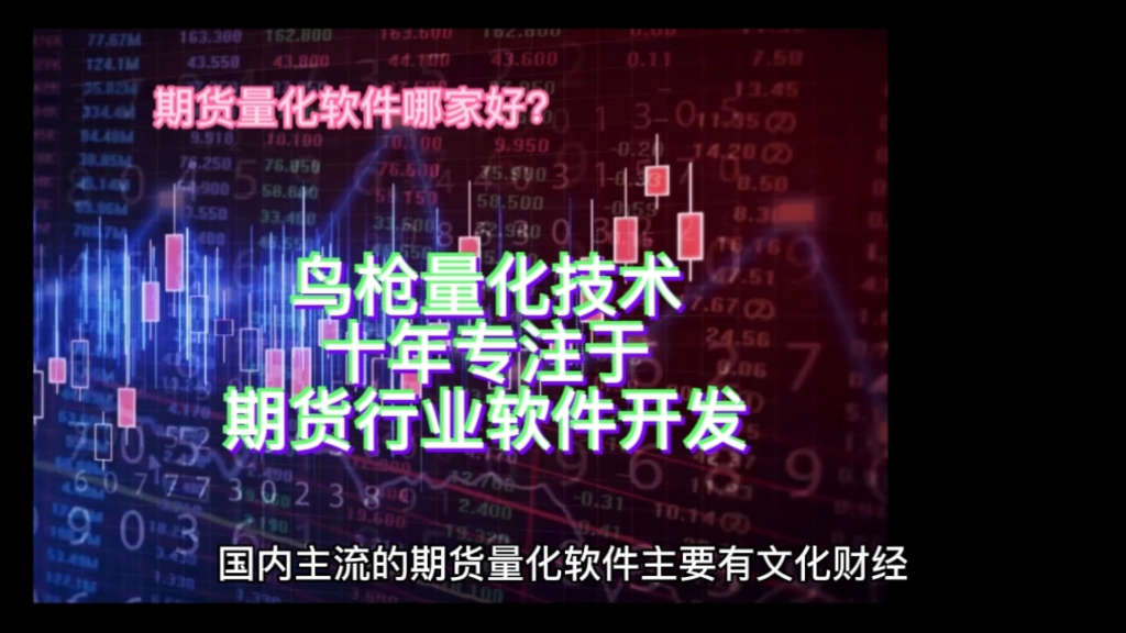 鸟枪量化技术专业期货行业软件开发