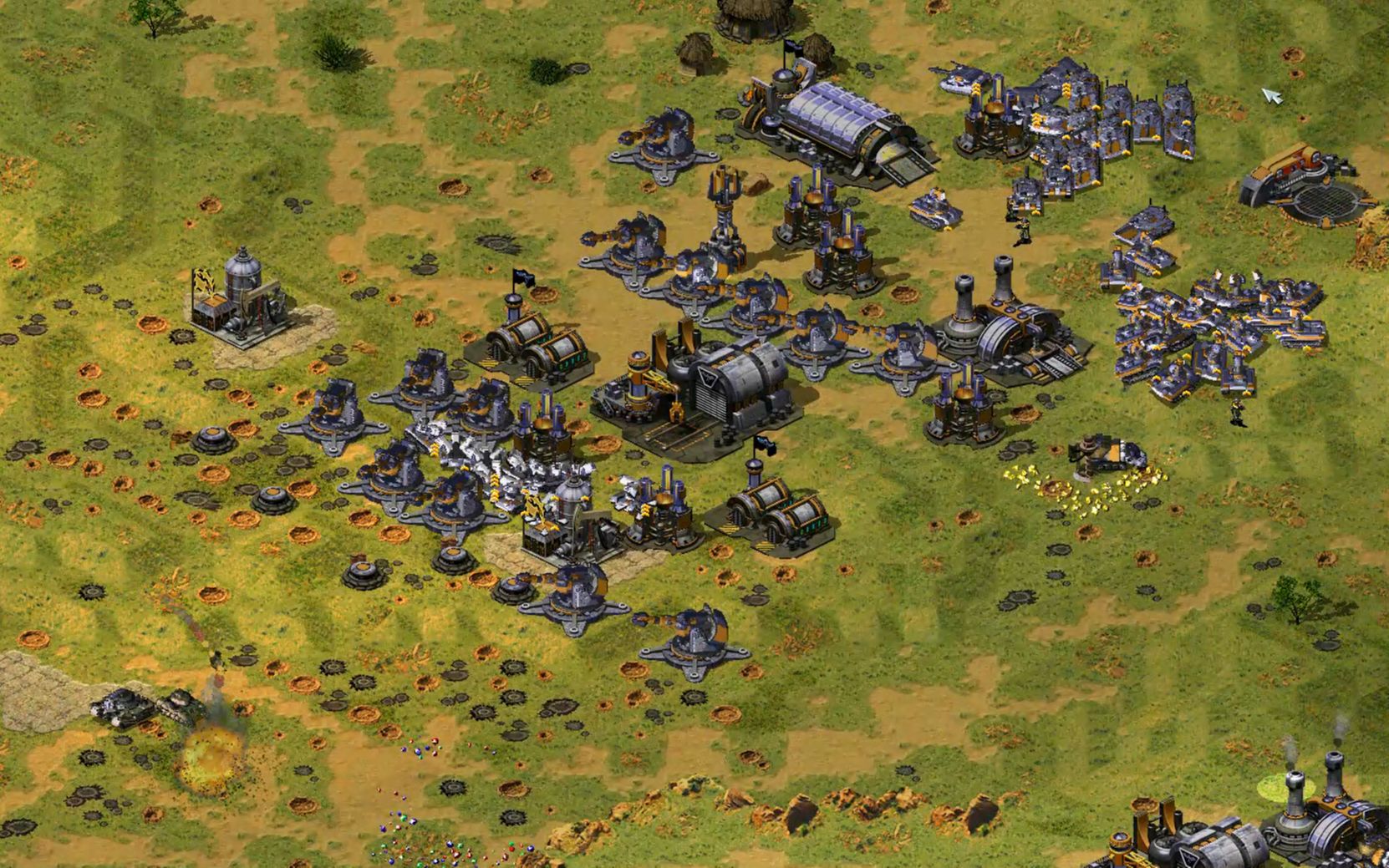 《红色警戒:世界战火》盟友的就是我的,地中海共同体1V1困难上将...