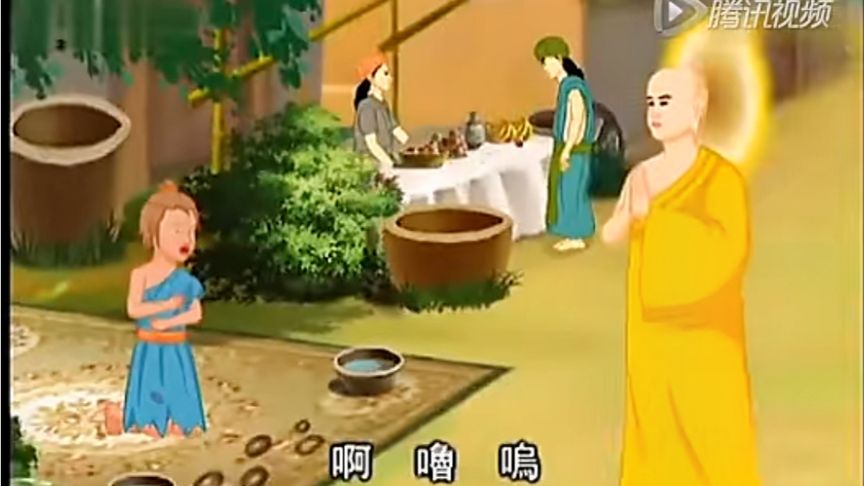 佛教动画片佛教因果故事金色比丘尼