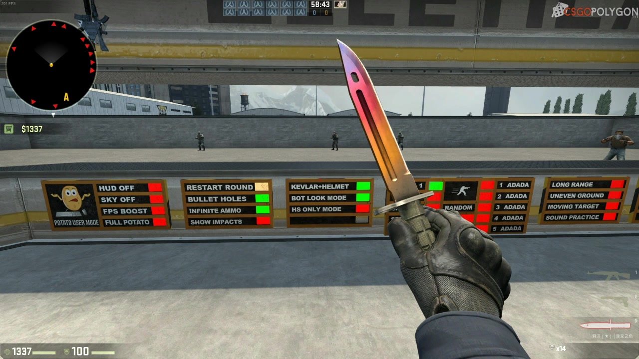 【CSGO】刺刀所有耍法慢动作大全,这回没话说了吧?
