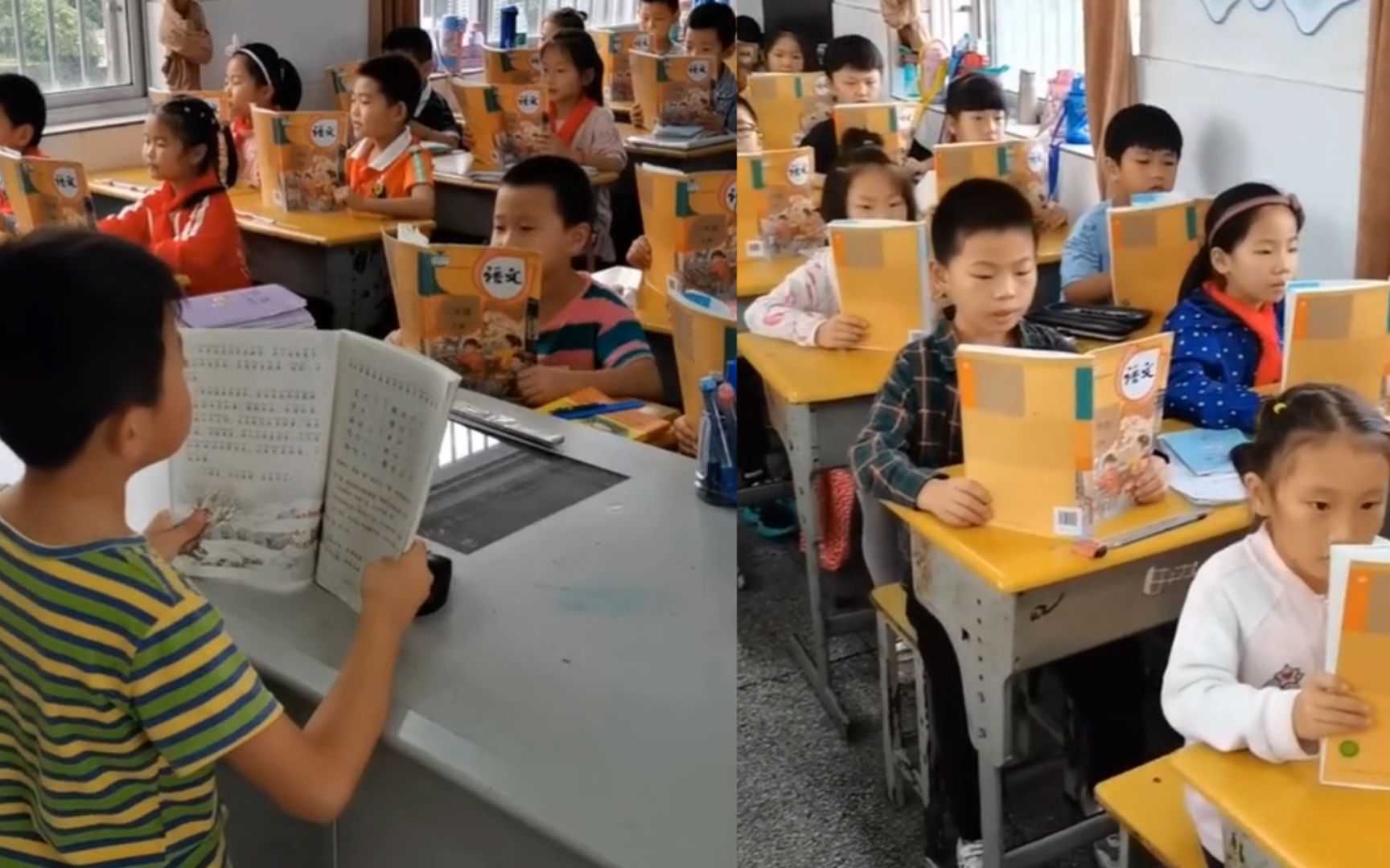 小学老师想进教室组织同学们早读 进班后课代表的举动让人点赞