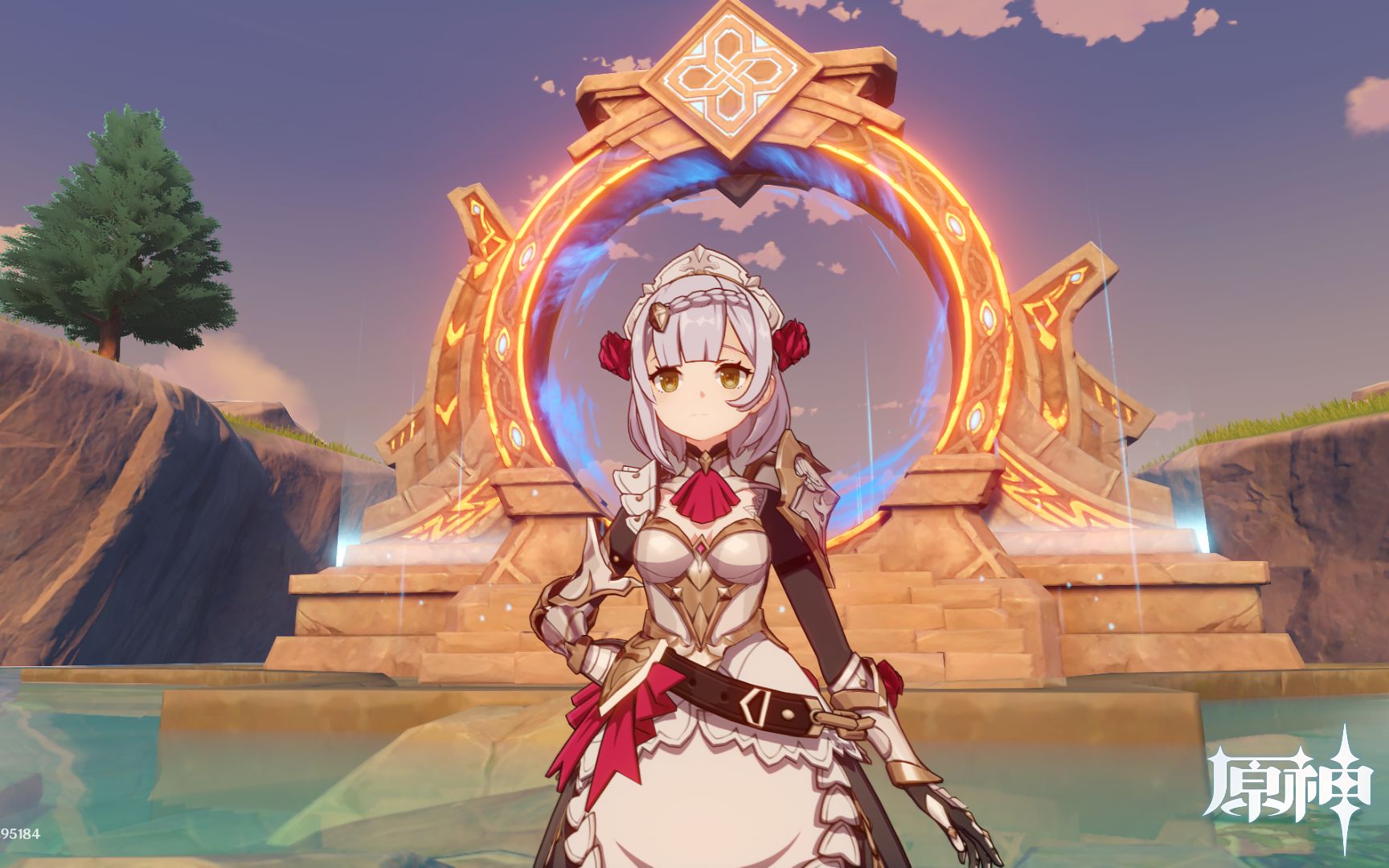 原神 深境螺旋(深渊)3-2 0级三星装备 诺艾尔(女仆)低配