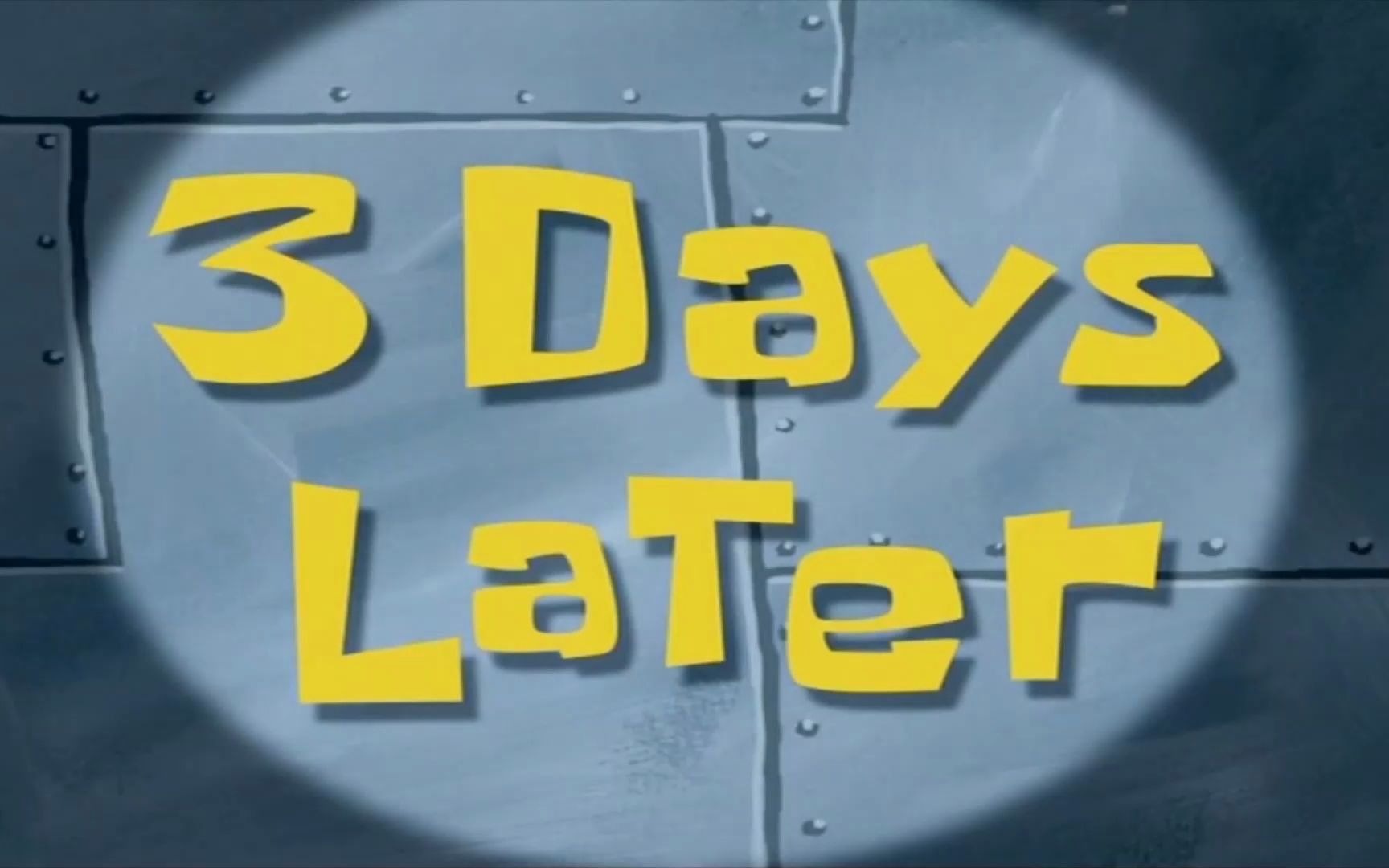 最全海绵宝宝时间转场 two thousand years later