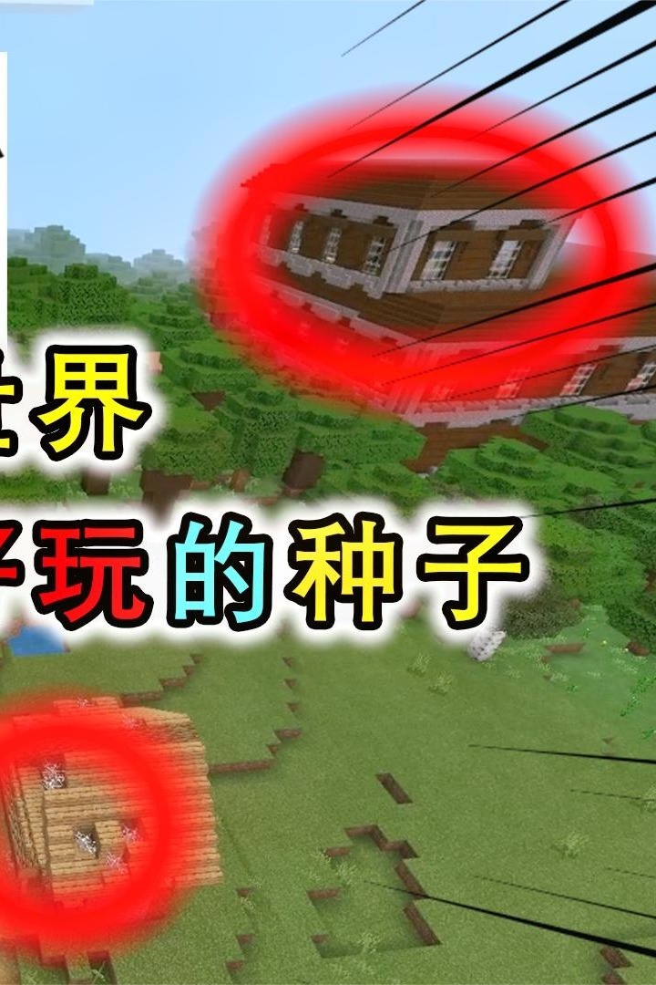 我的世界:MC的4个超奇葩种子你见过吗?玩家一出生就是深坑