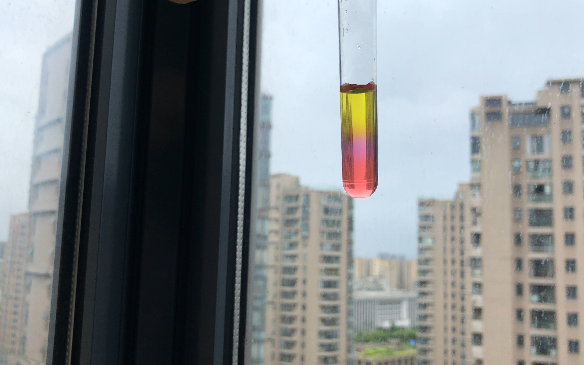 趣味科学小实验 彩虹试管