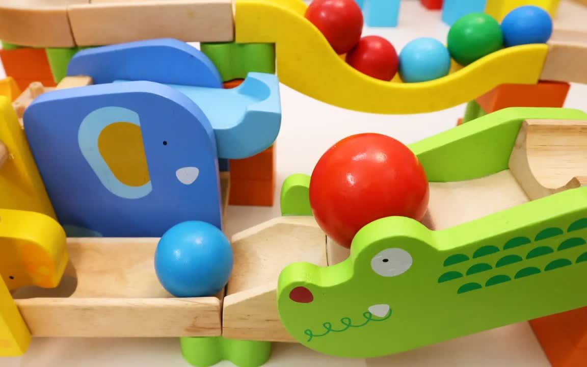 ...合集纯享版| 弹球大闯关 积木滑道 积木组装 | 趣味搭积木 |儿童玩具故事