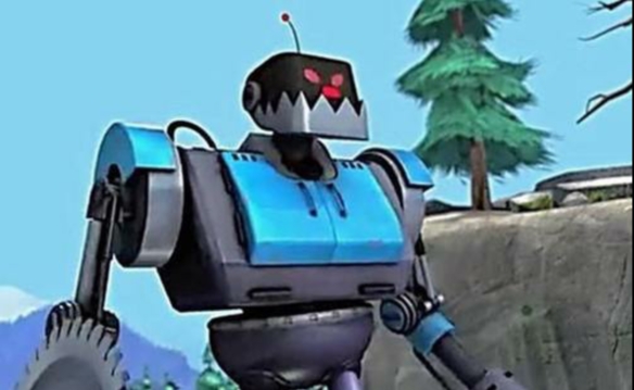 一口气看完熊出没之丛林总动员里面的伐木机器人的剧照!