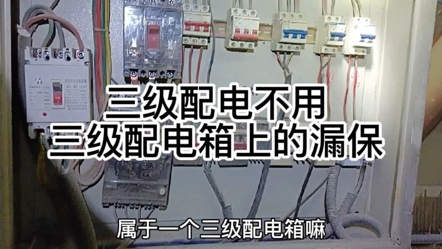 为了省事,三级配电箱中的漏保不用,可不可以,有一级二级漏保呢
