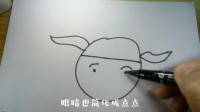 可爱的小姑娘简笔画