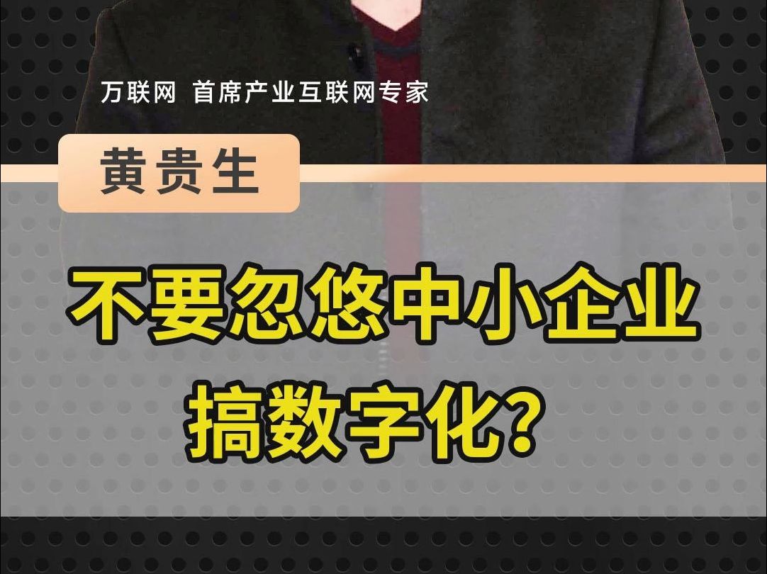 不要忽悠中小企业搞数字化?