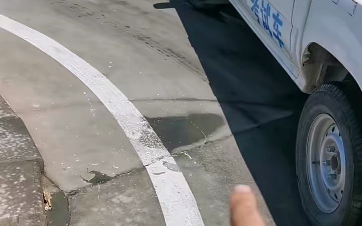 科目二皮卡车版本 曲线行驶点位教学@阿斌学车