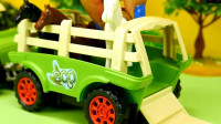 儿童早教动物汽车:骏马搬新家乔迁新居的英文认知益智动画