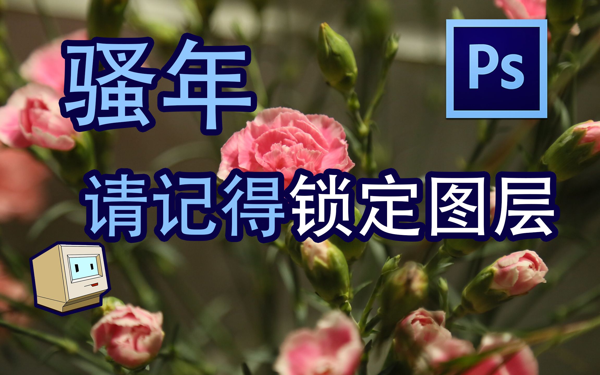 【Ps基础教程】10_图层的五种锁定&图层类型&骚年一定要及时锁定...
